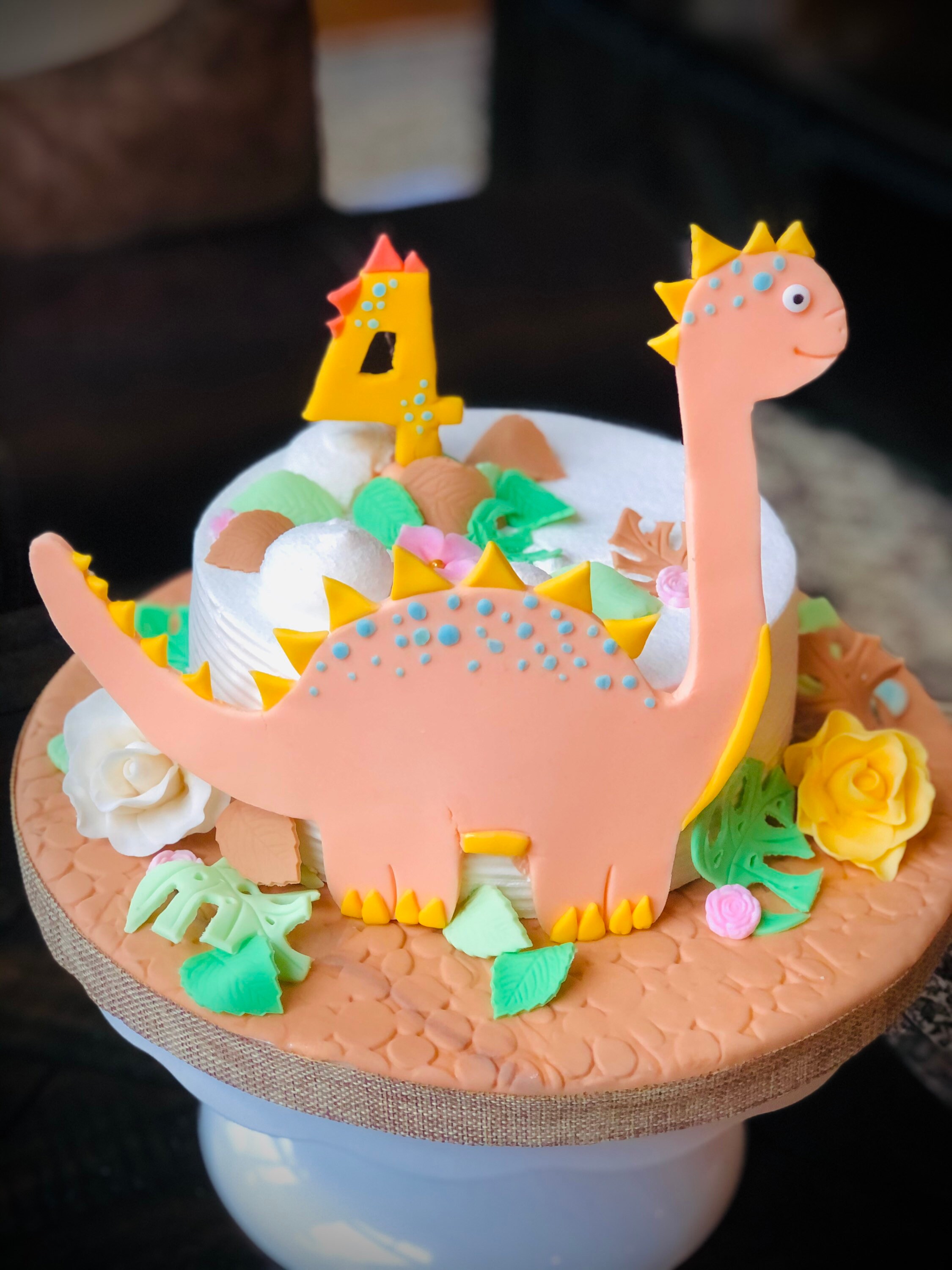 Handmade Dinosaur Cake Decoration Kit and Topper. - Etsy