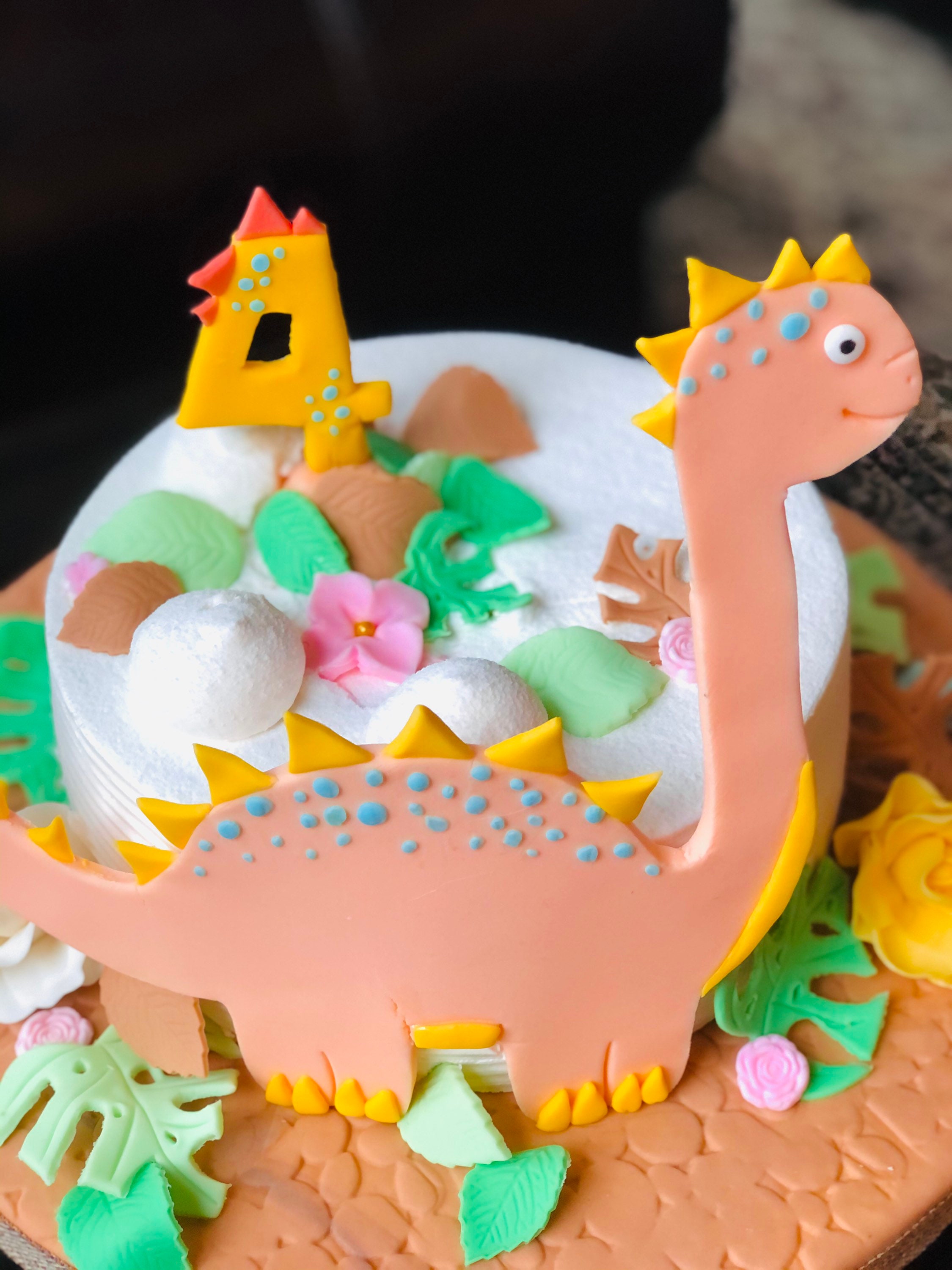 Handmade Dinosaur Cake Decoration Kit and Topper. - Etsy