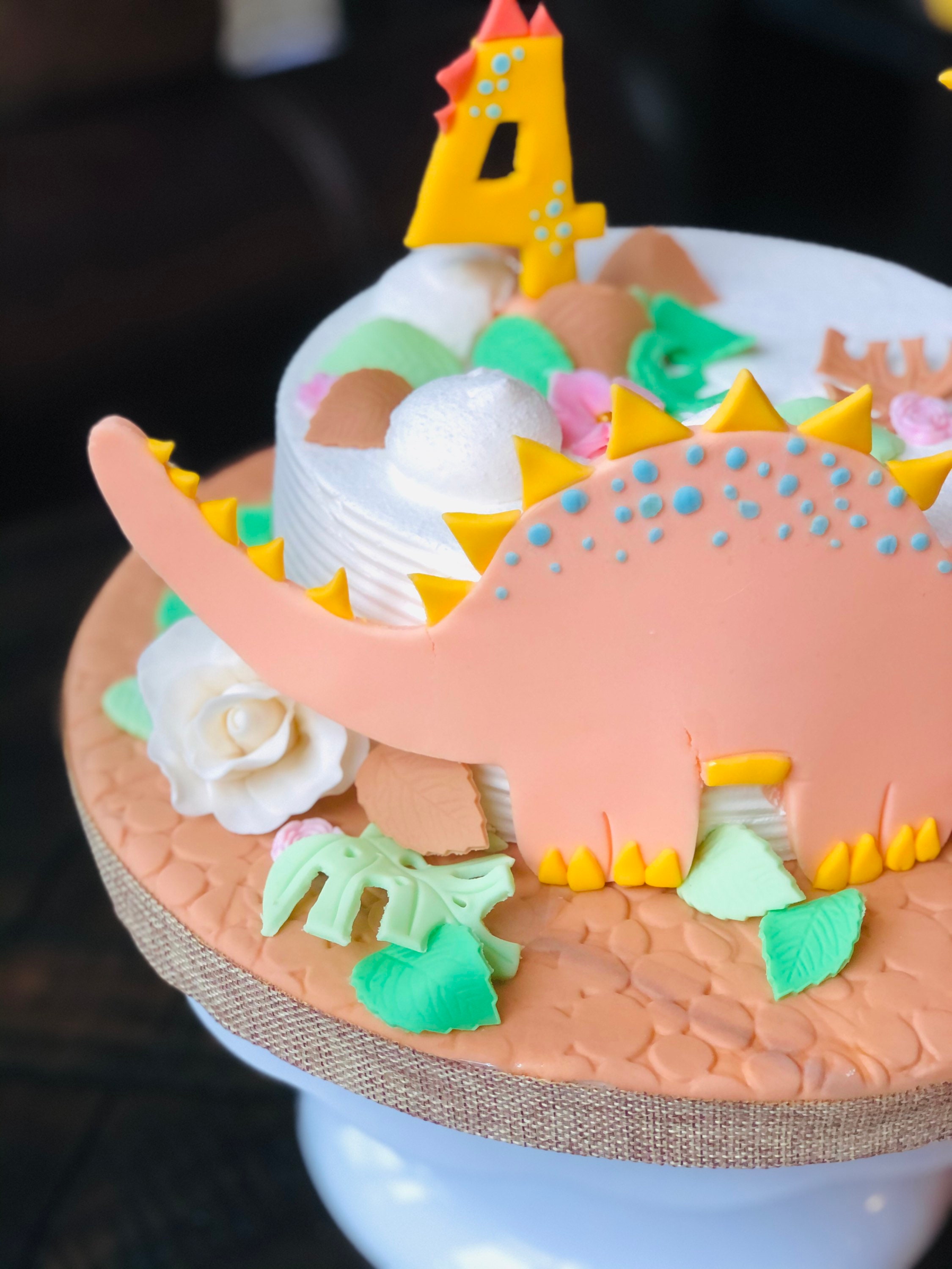 Handmade Dinosaur Cake Decoration Kit and Topper. - Etsy