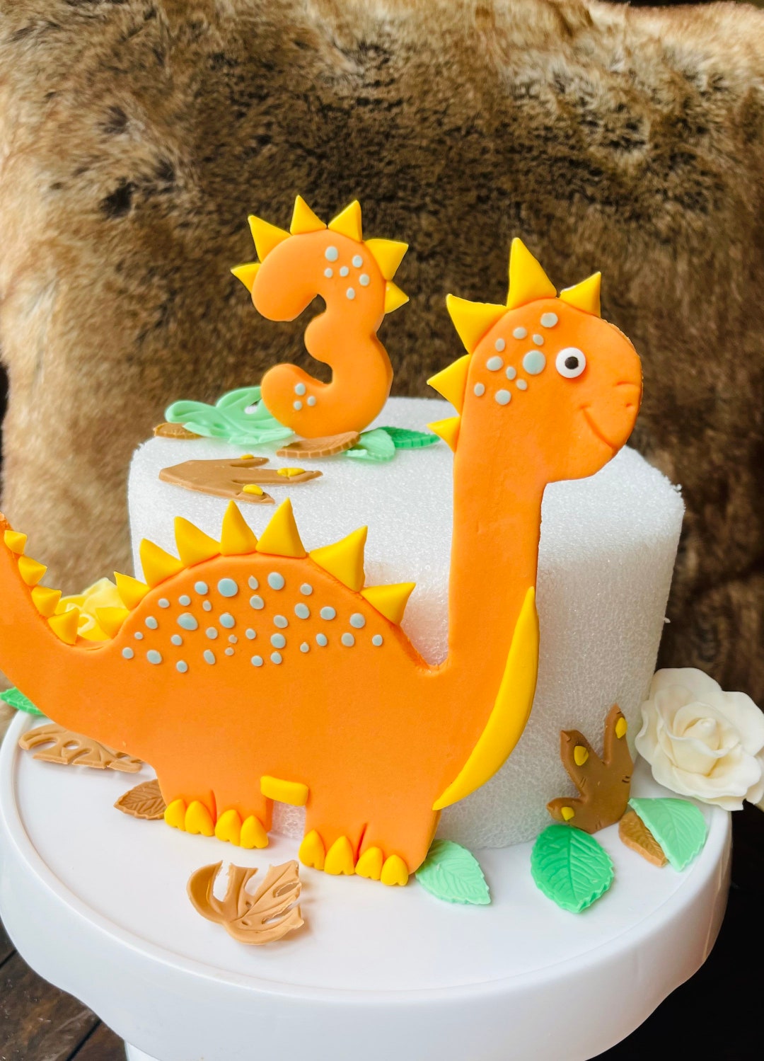 Handmade Dinosaur Cake Decoration Kit and Topper. - Etsy