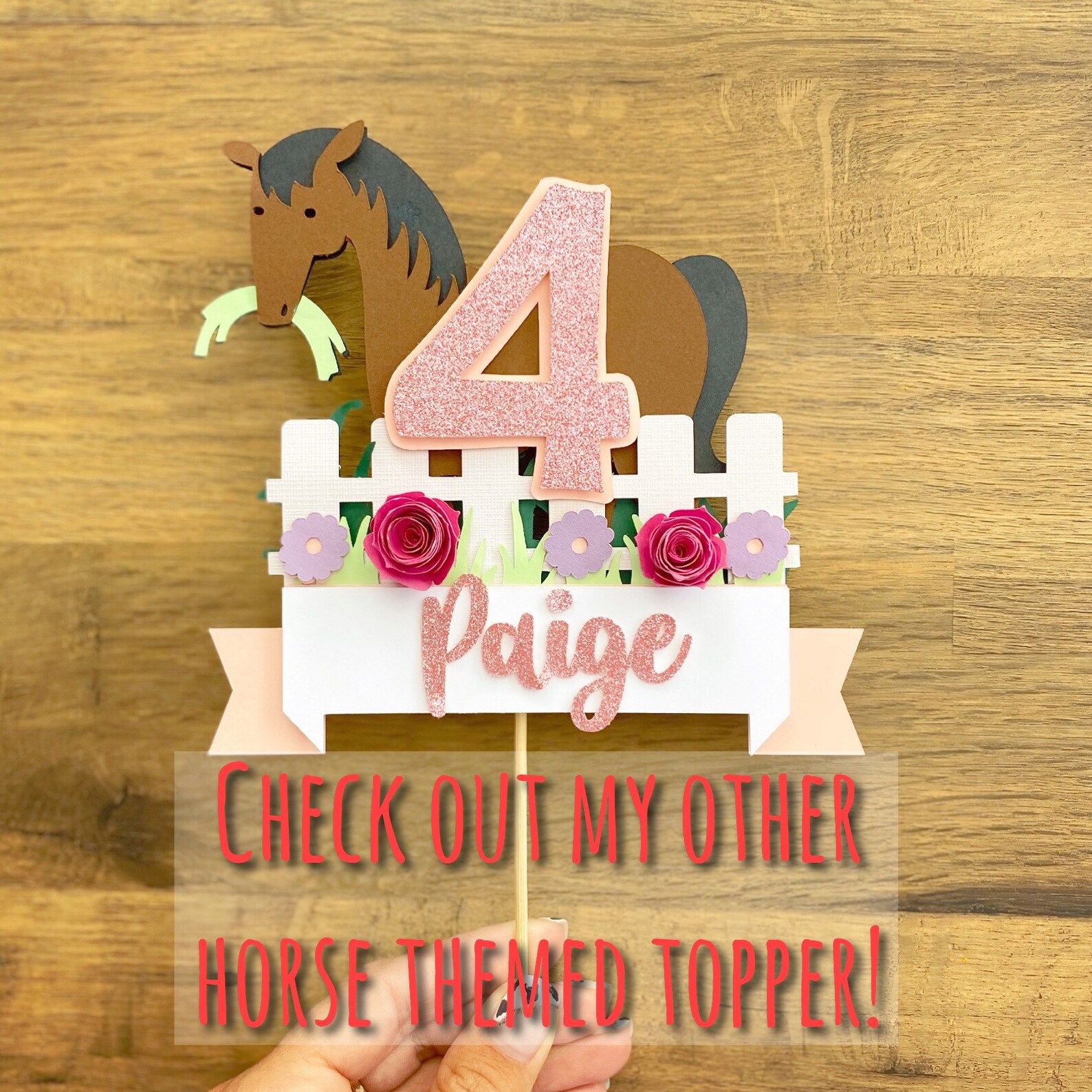 Tarta de Tema de Caballo Topper / Ecuestre / Herradura | Etsy