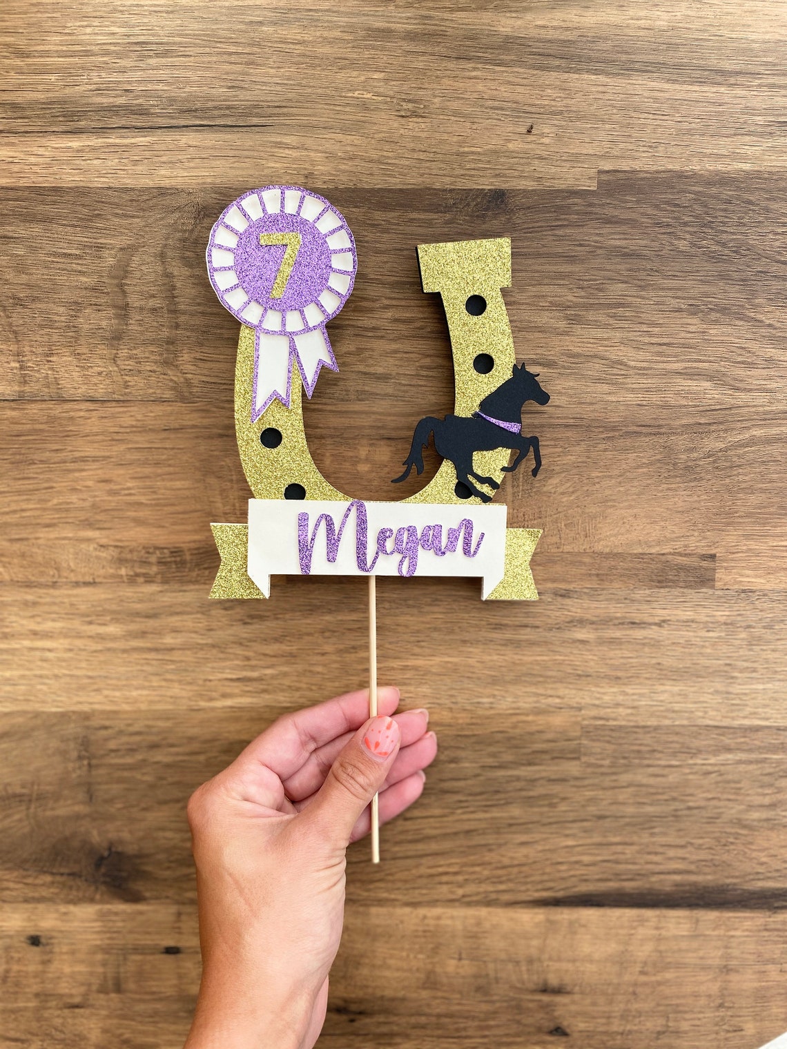 Tarta de Tema de Caballo Topper / Ecuestre / Herradura | Etsy