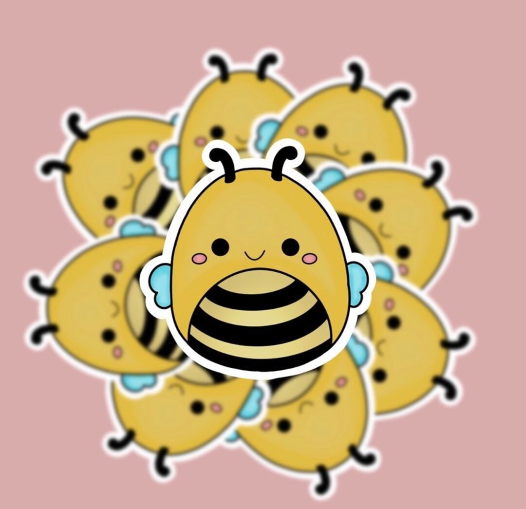 Squish Bee Sticker - Etsy