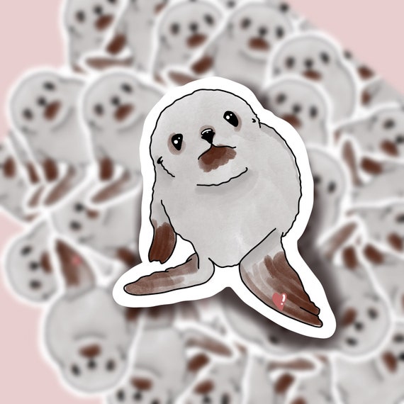 Baby Seal Sticker | Etsy