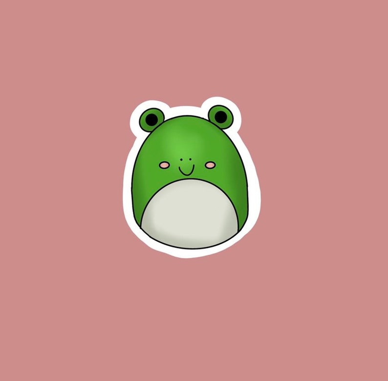 Frog Squish Sticker - Etsy