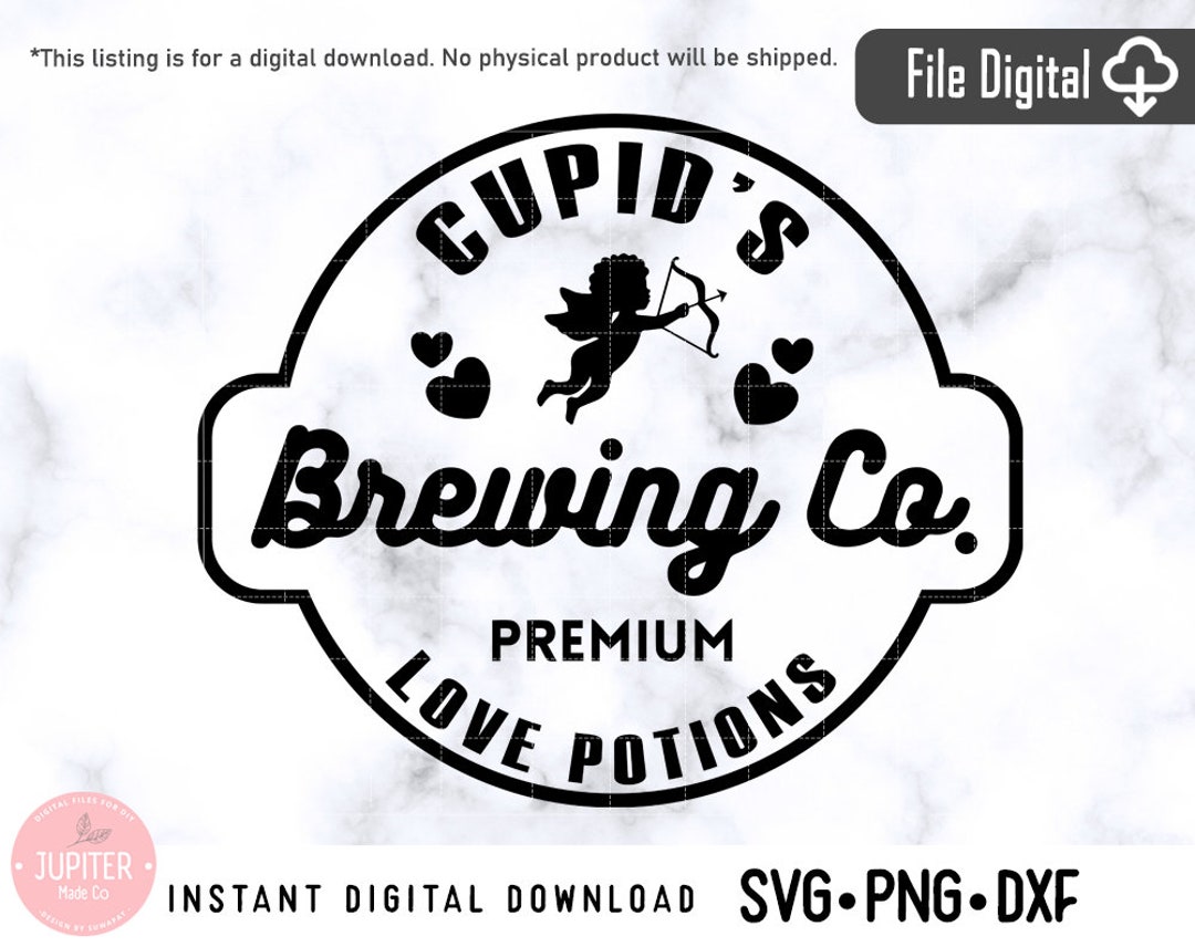 Cupid's Brewing Co Premium Love Potions Svg Png Dxf High Resolution ...