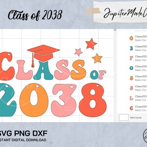 Class of 2038 Grow With Me Class Shirt Svg Back to School Svg PNG DXF ...