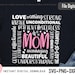Mom Subway Art Svg, Mom Svg, Mom Typography SVG, Mothers Day Svg, Mom ...