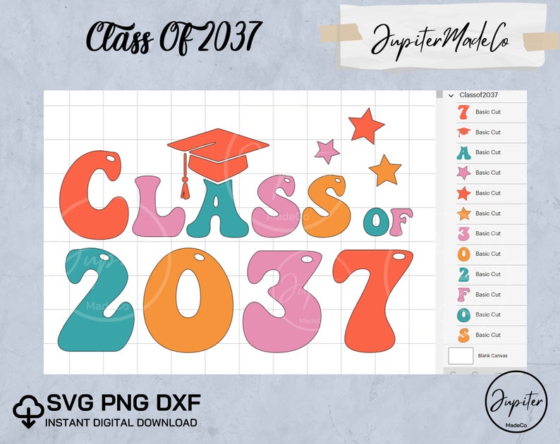 Class of 2037 Grow With Me Class Shirt Svg Back to School Svg PNG DXF ...