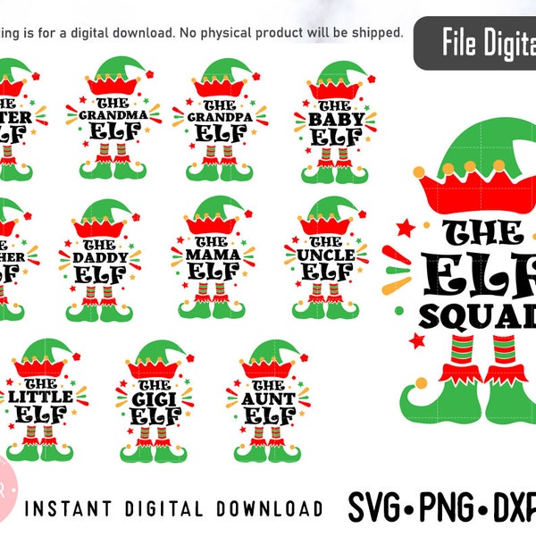 Elf Squad Svg - Etsy