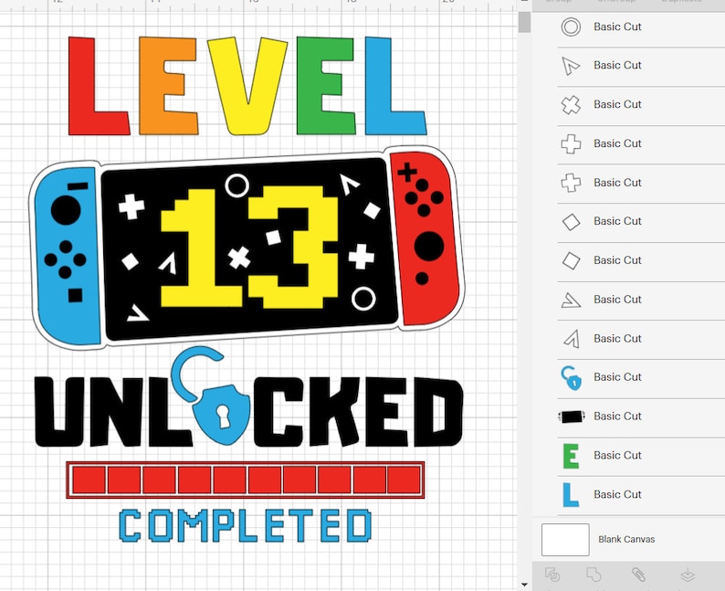 Level 13 Unlocked Svg 13th Birthday Boy Gamer Game Controller - Etsy