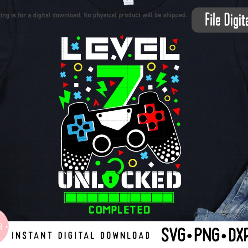 Level 7 Unlocked Svg - Etsy