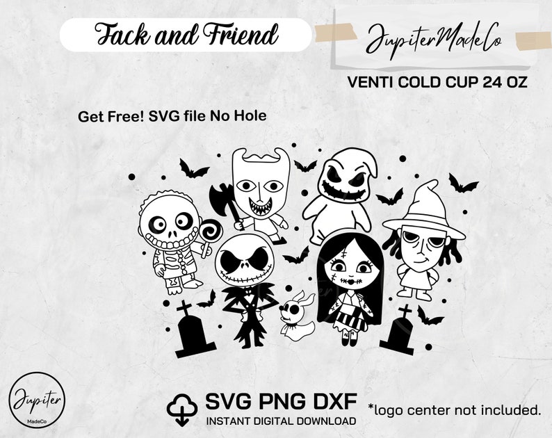 Jack Skellington Sally Oogie Boogie and Friend Before - Etsy