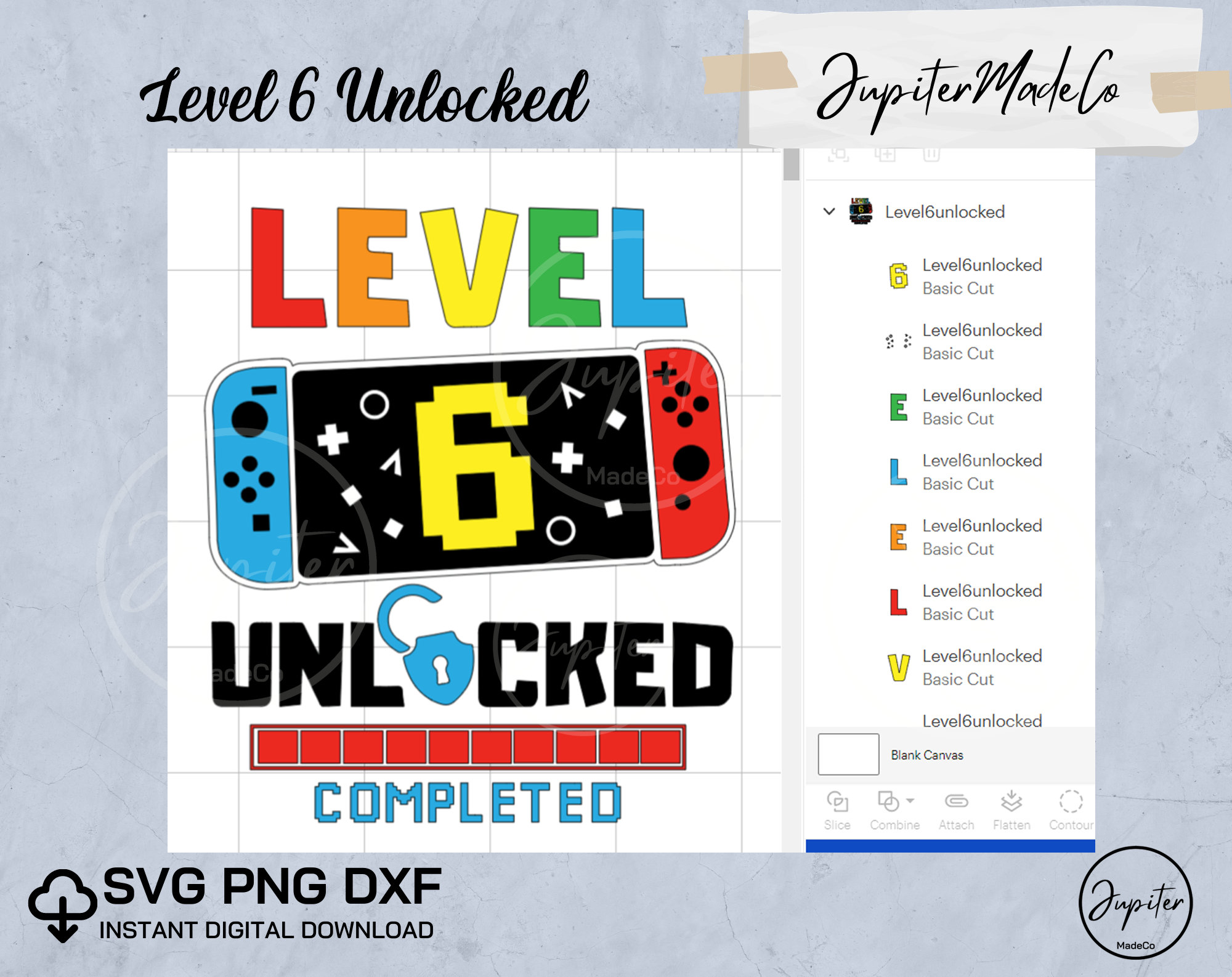 Level 6 Unlocked Svg 6th Birthday Boy Gamer, Game Controller Svg Png ...