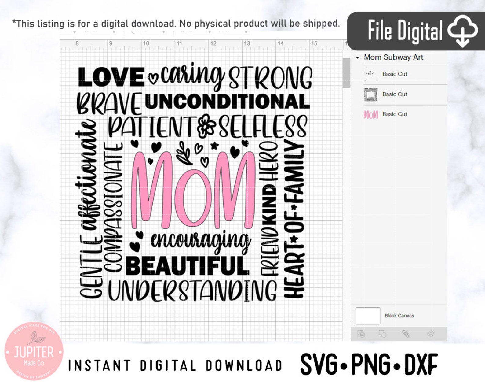 Mom Subway Art Svg Mom Svg Mom Typography SVG Mothers Day | Etsy