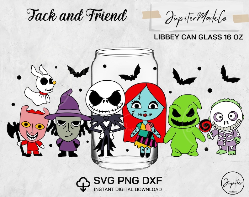 Jack Skellington Sally Oogie Boogie and Friend Before Christmas ...