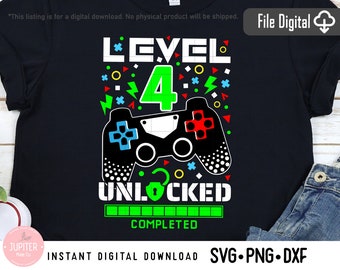 Level 4 Unlocked Png - Etsy