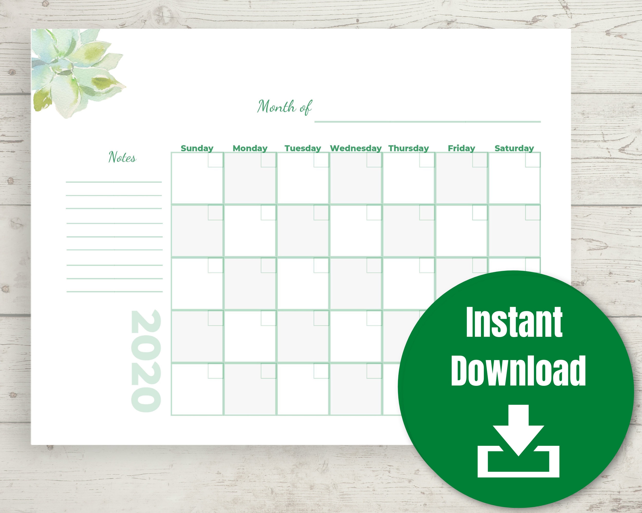 Printable Calendar Bundle - Etsy