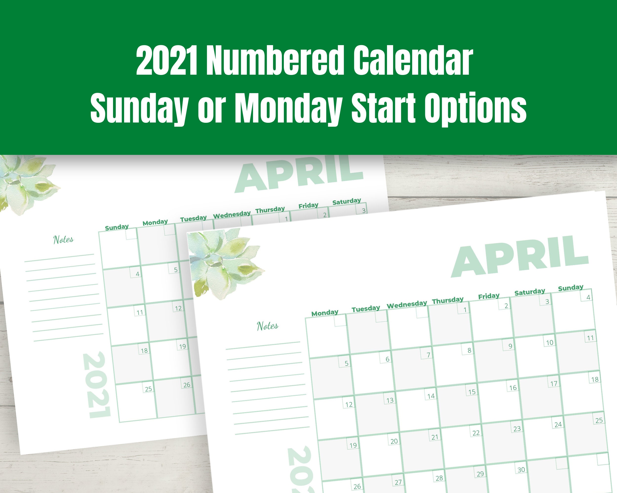 Printable Calendar Bundle - Etsy