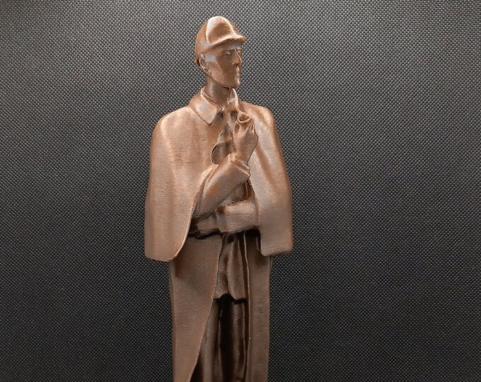 Sherlock Holmes Figurine Bust Bronze Finish Made by Peakdalesculptures ...