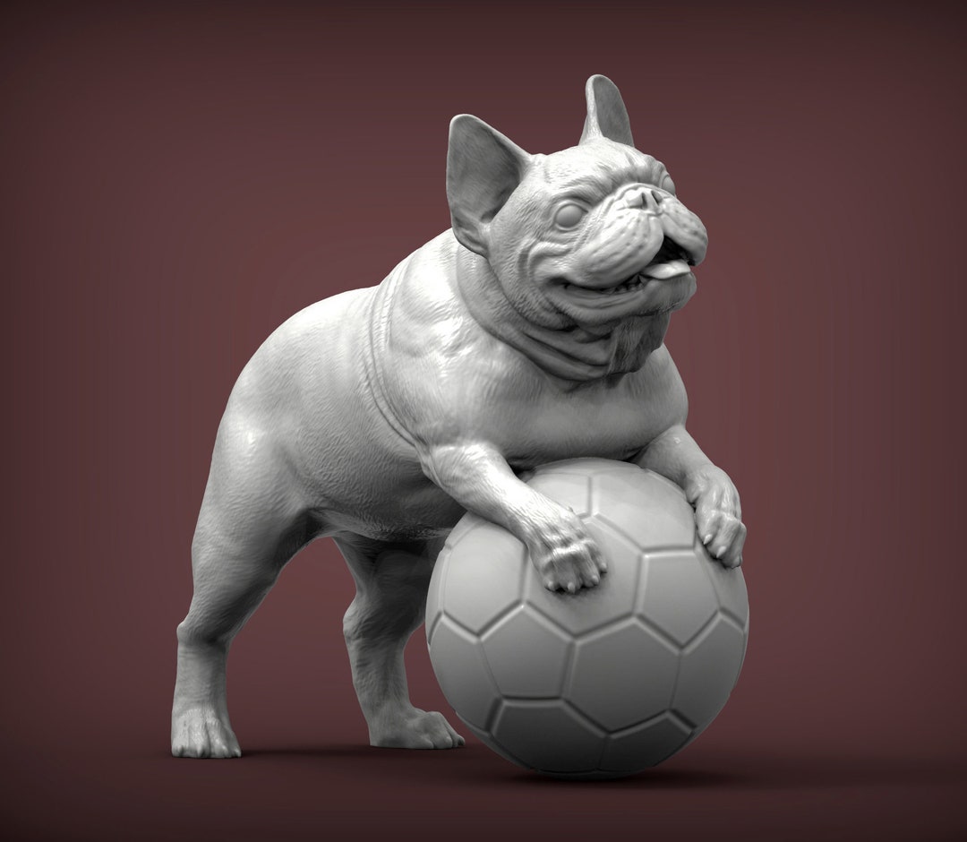 3D Printed French Bulldog Sculpture - Perfect Home Decor and Gift for ...
