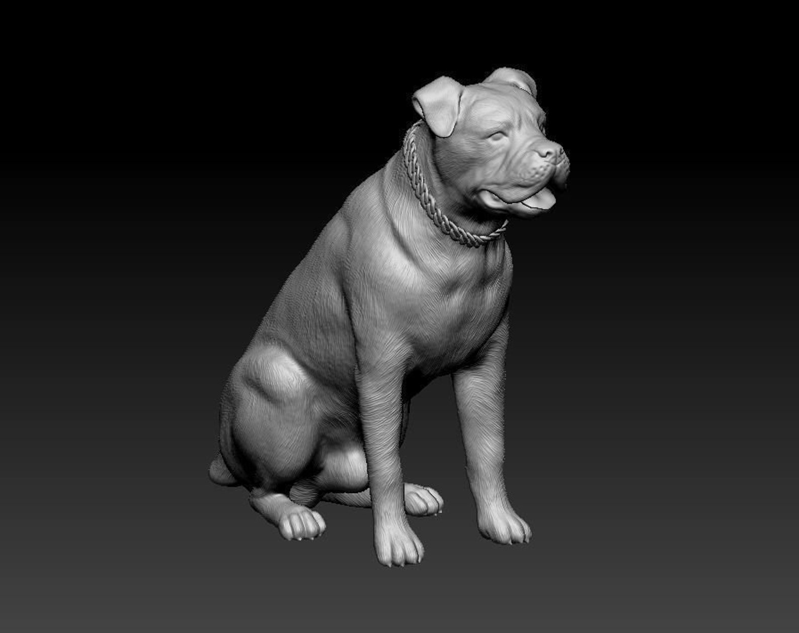 3D Printed Cane Corso Dog Statue Ready-to-paint Unpainted - Etsy