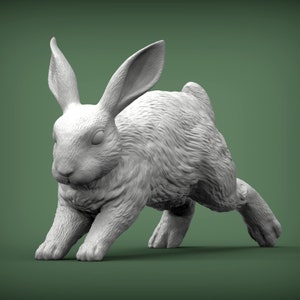 3D Printed Rabbit Statue - Etsy