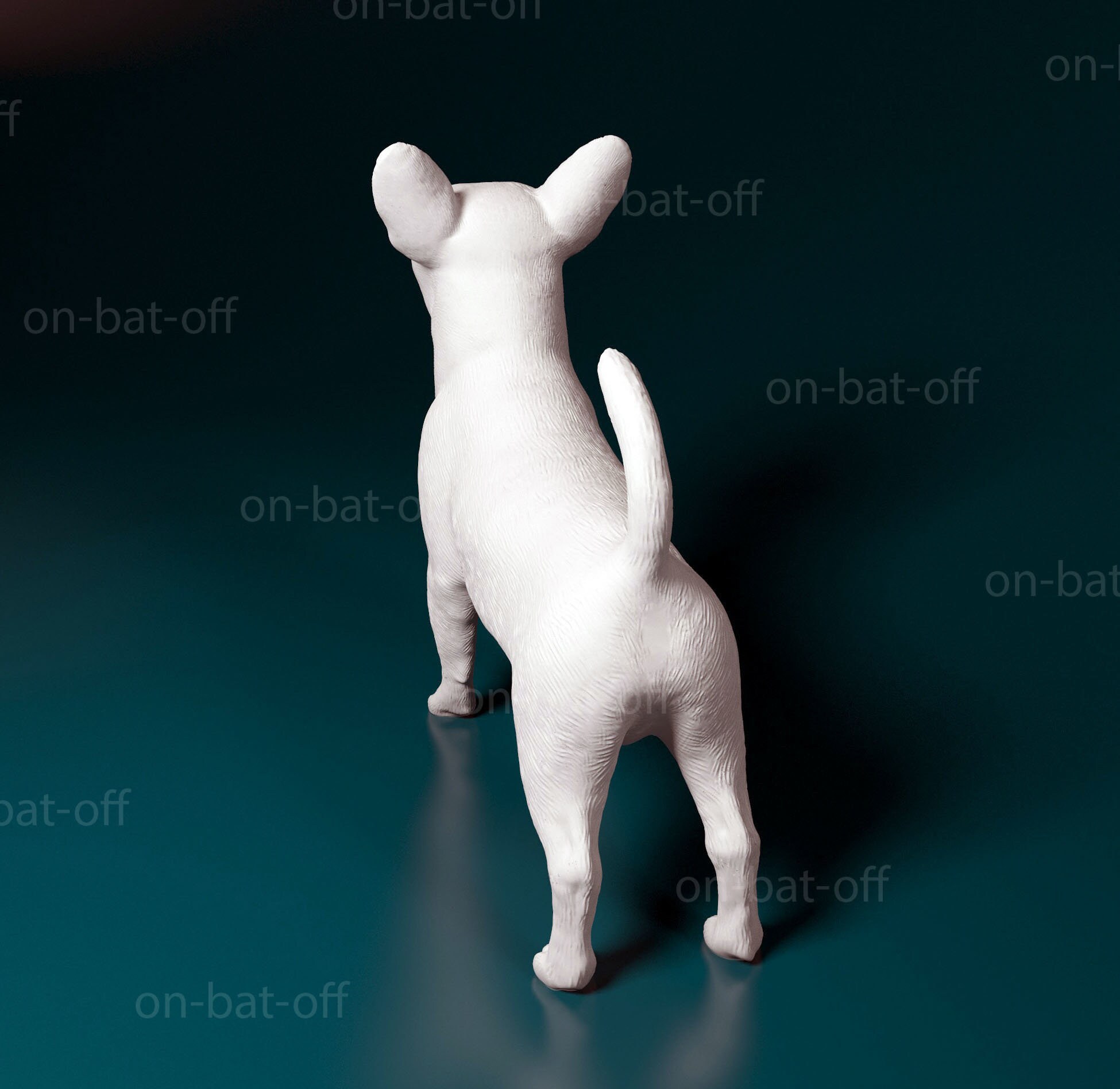 3D Printed Chihuahua Dog Statue Ready-to-paint Unpainted - Etsy