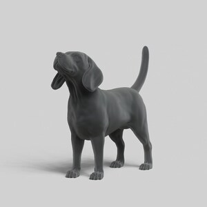 3D Printed Beagle Dog Statue Ready-to-paint Unpainted Printing or ...