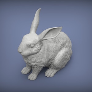 3D Printed Rabbit Statue - Etsy