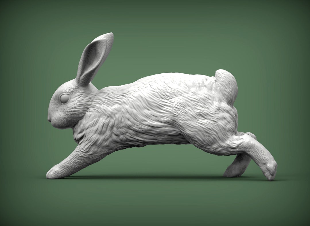 3D Printed Rabbit Statue - Etsy