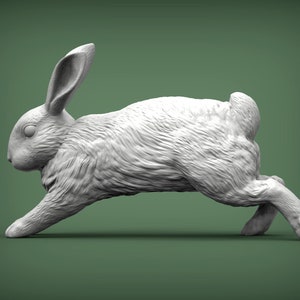 3D Printed Rabbit Statue - Etsy