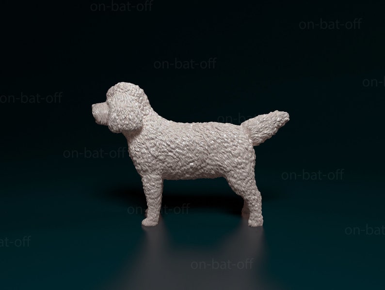 3D Printed Cockapoo Dog Statue Ready-to-paint Unpainted - Etsy