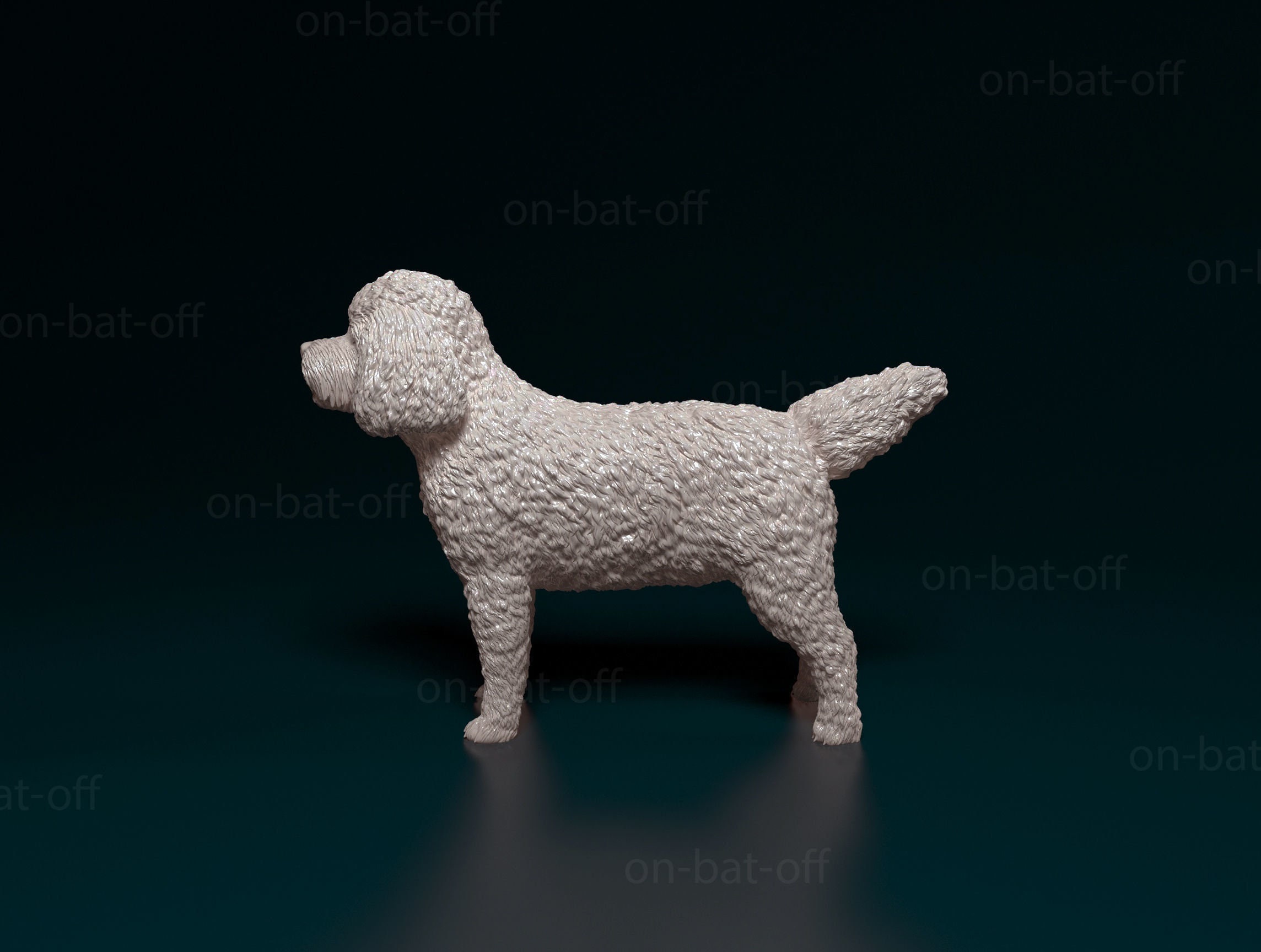 3D Printed Cockapoo Dog Statue Ready-to-paint Unpainted - Etsy Singapore