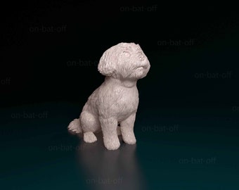 3D Printed Brittany Dog Statue Ready-to-paint Unpainted - Etsy