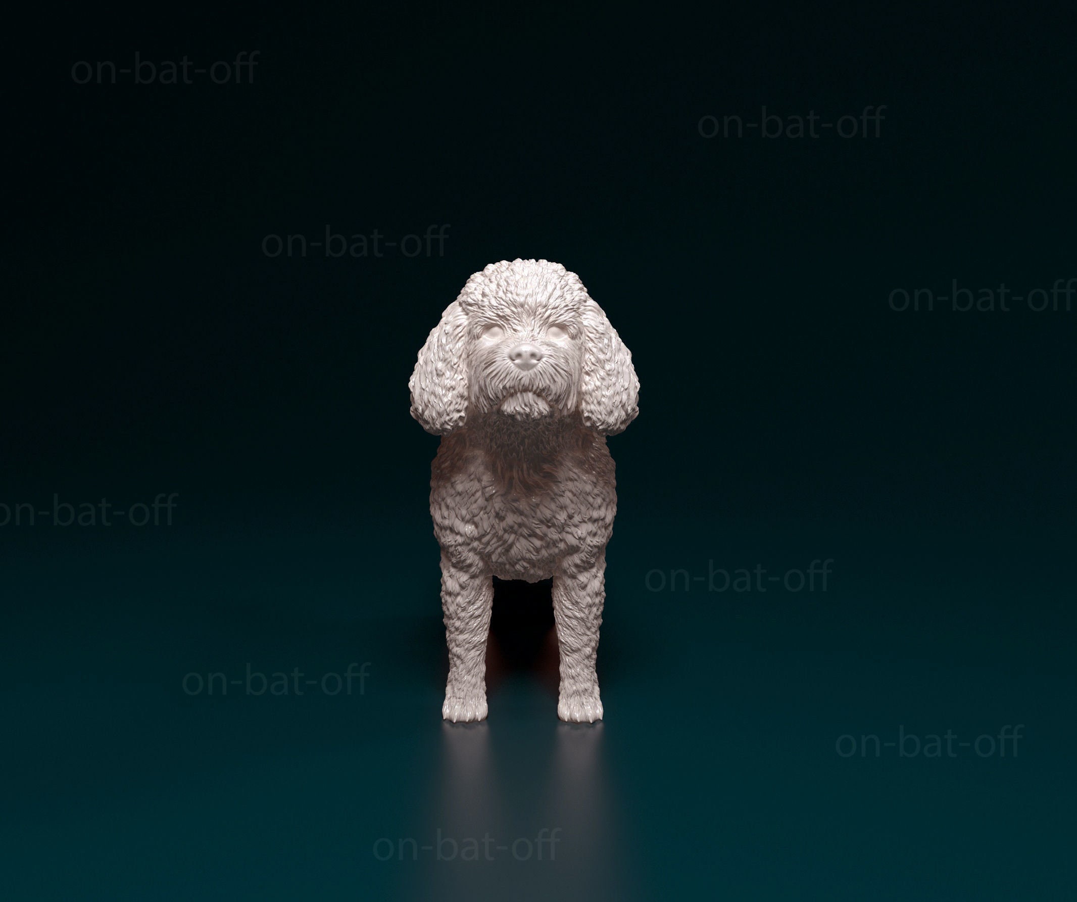 3D Printed Cockapoo Dog Statue Ready-to-paint Unpainted - Etsy
