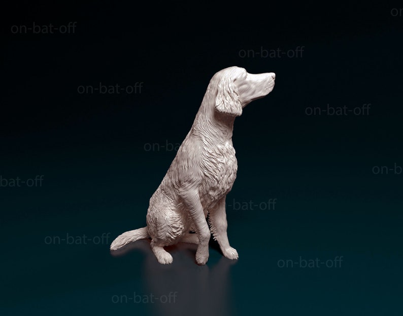 3D Printed Irish Setter Dog Statue Ready-to-paint Unpainted - Etsy