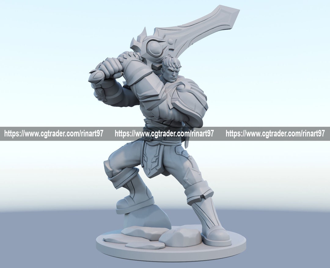 League of Legends Garen Figurine - 3D Printed Collectible for Your ...