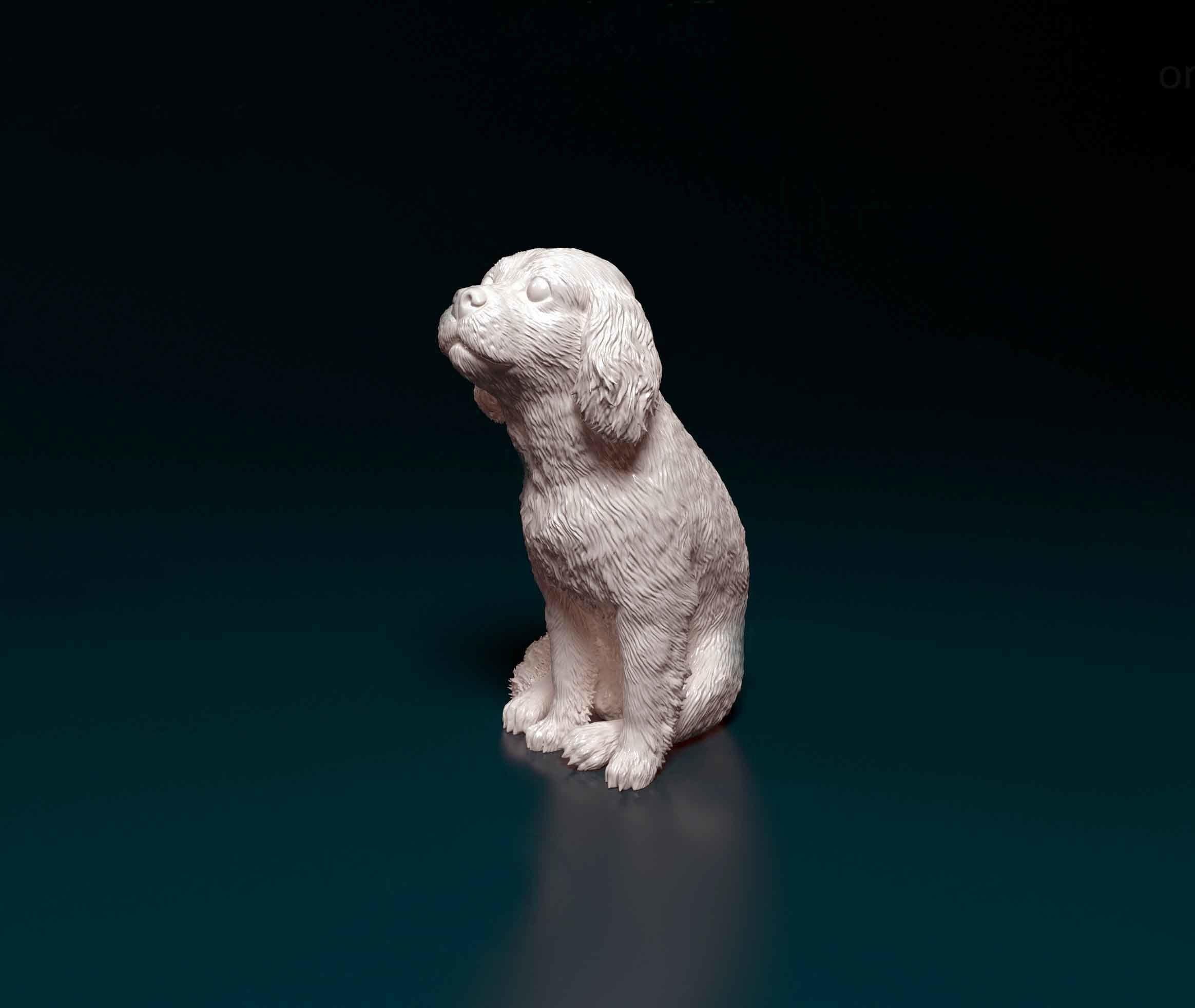 3D Printed Cavalier King Charles Spaniel – Dog Figurine, Home Decor ...