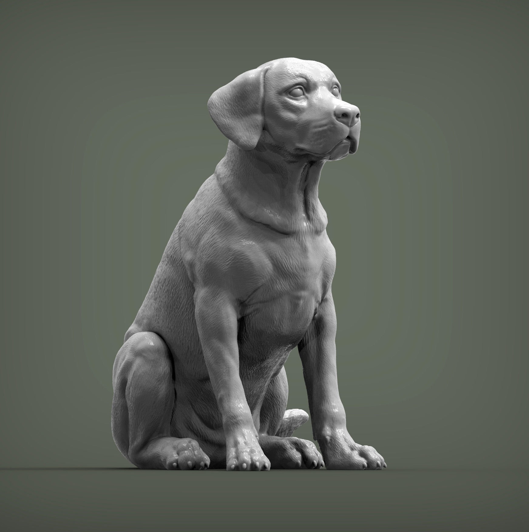 Labrador Retriever 3D Printed Dog Statue for Pet Memorial or Home ...