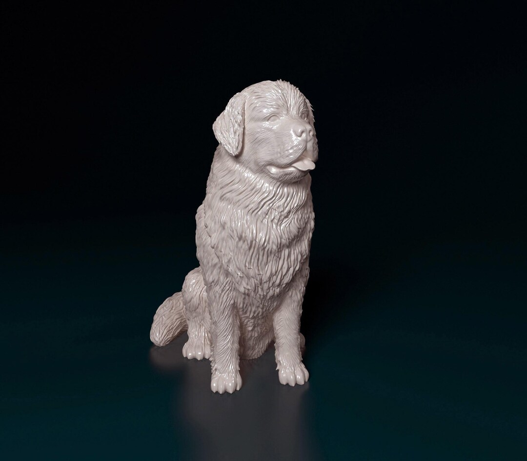 Newfoundland Dog 3D Printed Statue for Pet Memorial or Home Display - Etsy