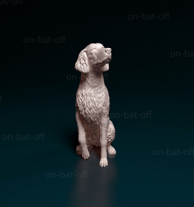 3D Printed Irish Setter Dog Statue Ready-to-paint Unpainted - Etsy