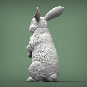 3D Printed Rabbit Statue - Etsy