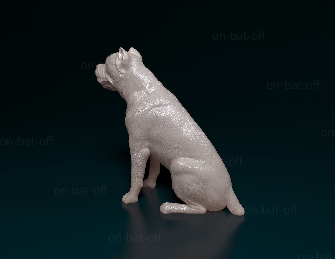3D Printed Cane Corso Dog Statue Ready-to-paint Unpainted - Etsy