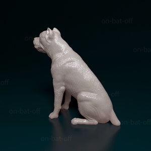 3D Printed Cane Corso Dog Statue Ready-to-paint Unpainted Printing or ...