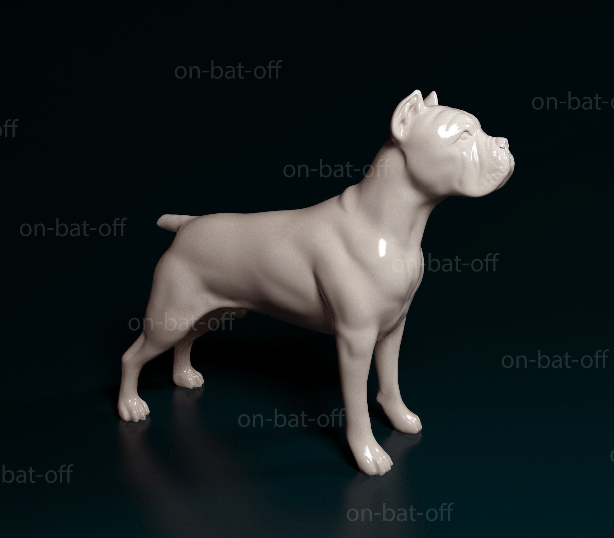 3D Printed Cane Corso Dog Statue Ready-to-paint Unpainted - Etsy