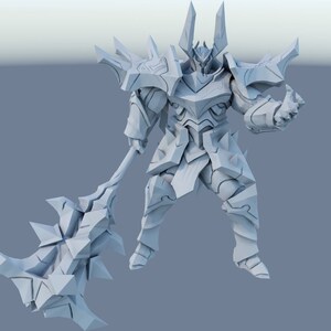 League of Legends Mordekaiser Figurine - 3D Printed Collectible for ...