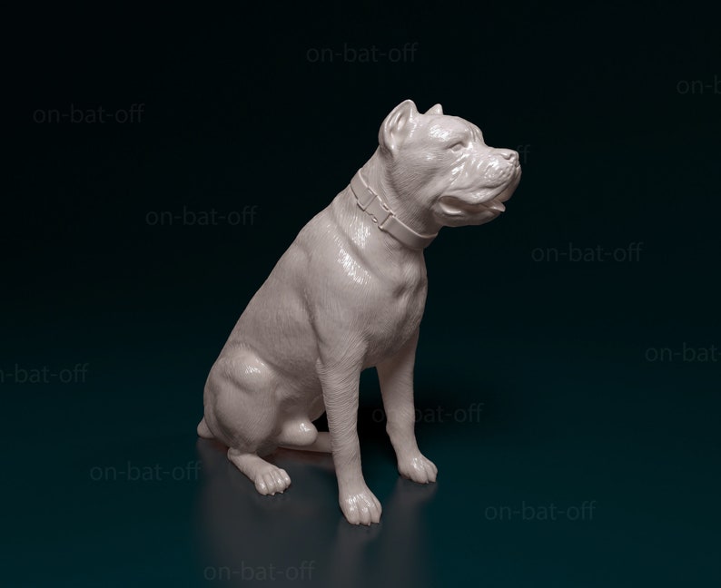 3D Printed Cane Corso Dog Statue Ready-to-paint Unpainted - Etsy