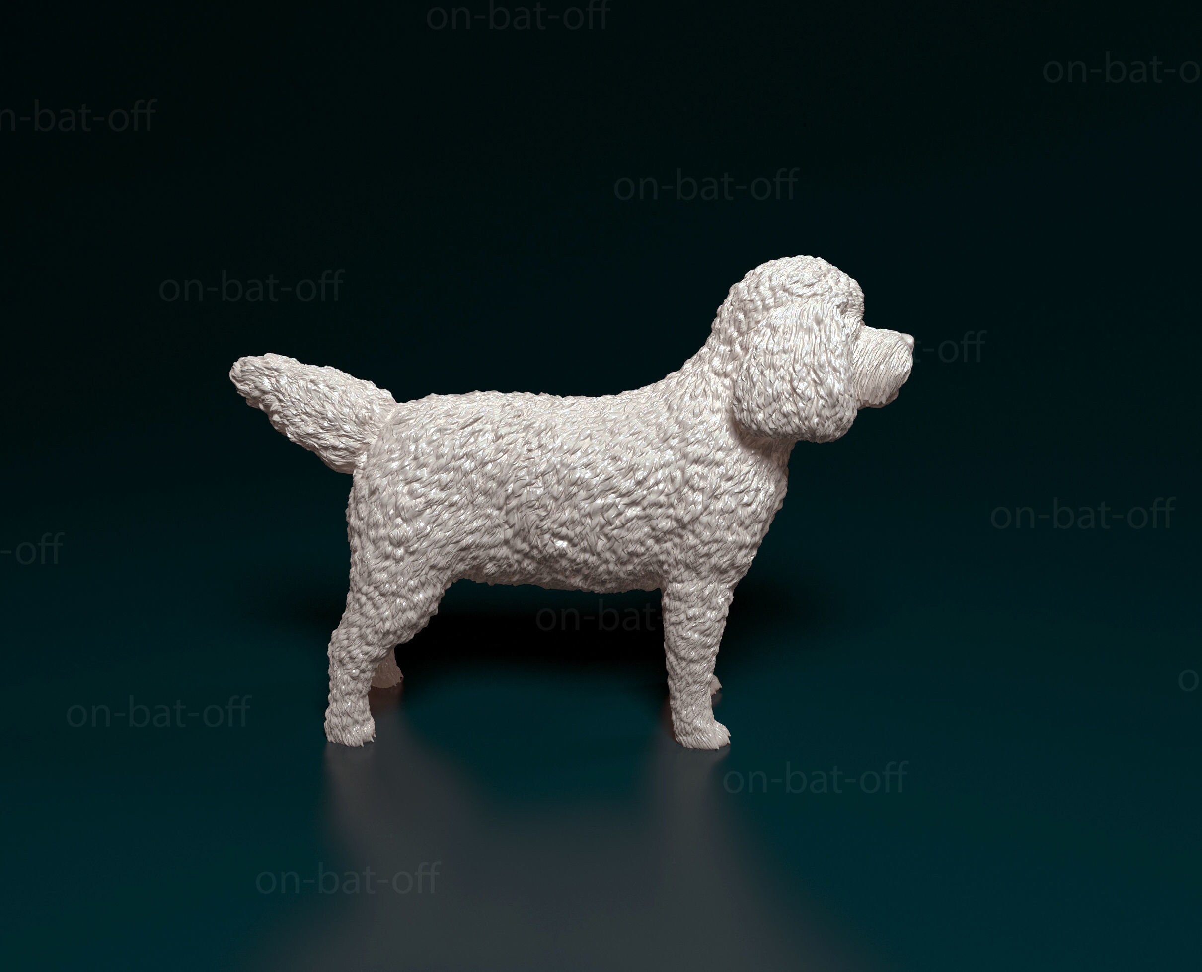 3D Printed Cockapoo Dog Statue Ready-to-paint Unpainted - Etsy Singapore