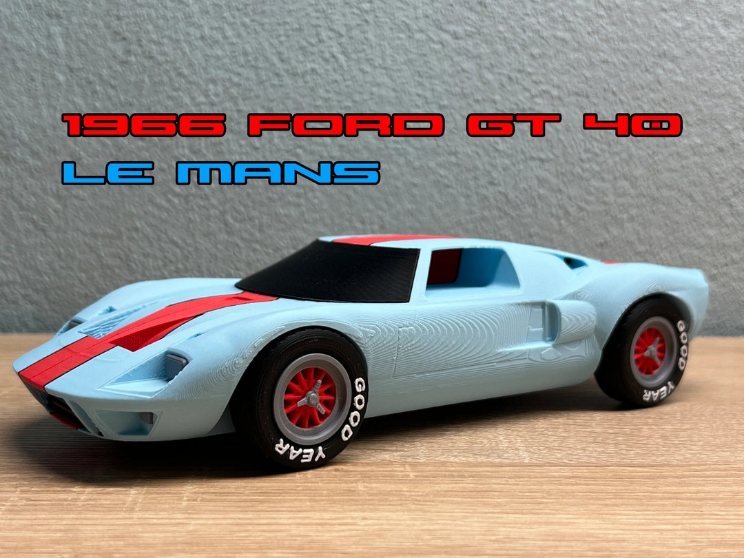 1966 Ford GT 40 Le Mans Model Detailed Collectible Car Diecast Model ...